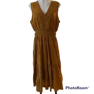 J Gee | Dresses | Nwt J Gee Sleeveless Eyelet Embroidered Boho Maxi ...